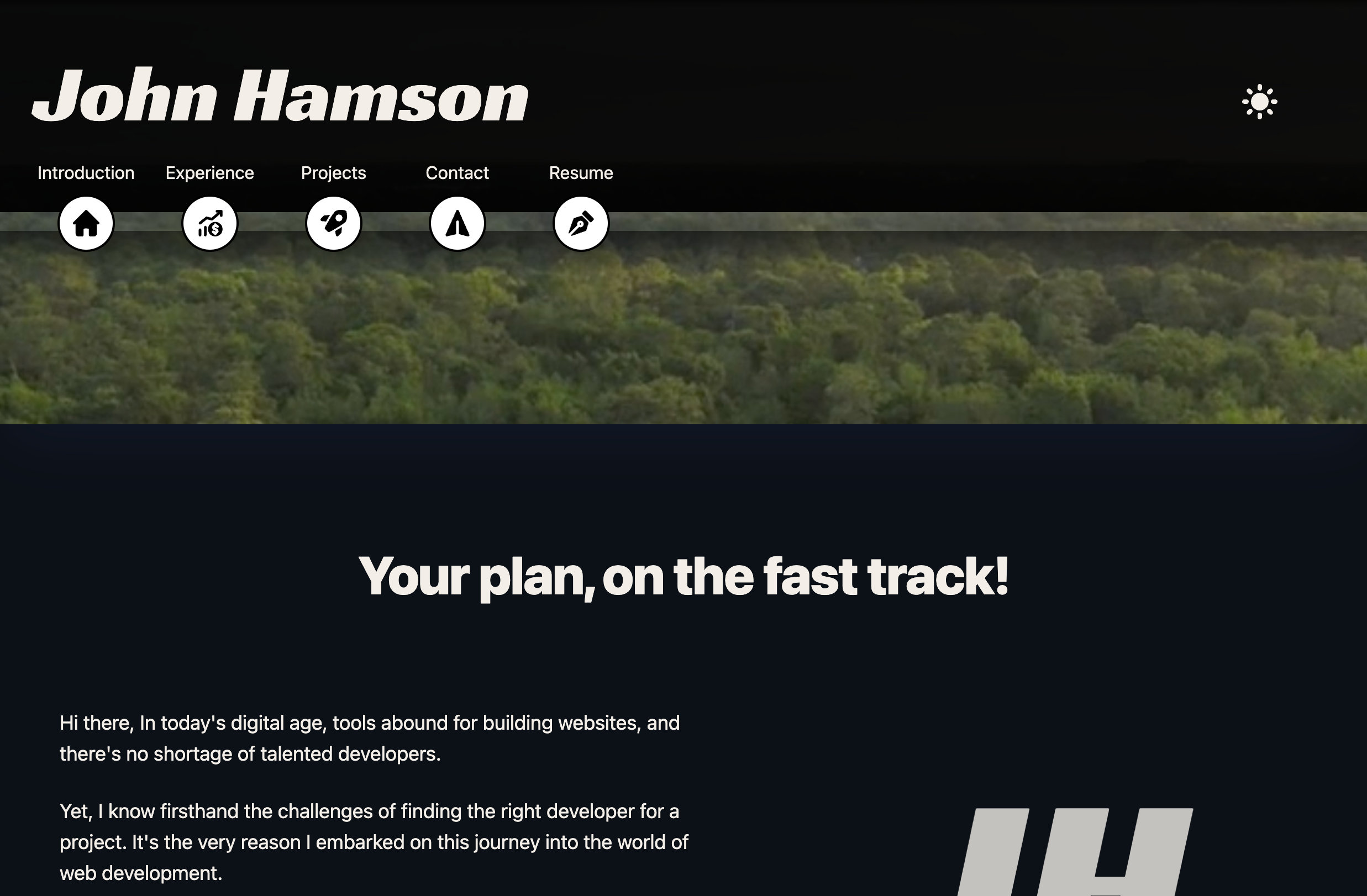 John Hamson - Web Developer Portfolio
